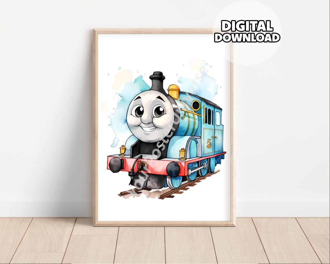 Nursery Thomas and Friends Wall Art Thomas Train Poster, Nursery ...