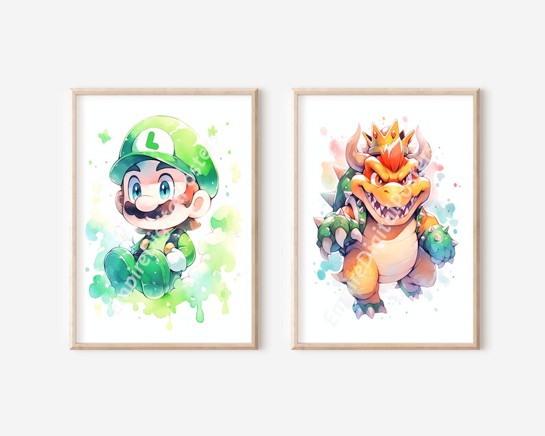 Printable Super Mario Posters - Prints for Kids, Digital Download ...
