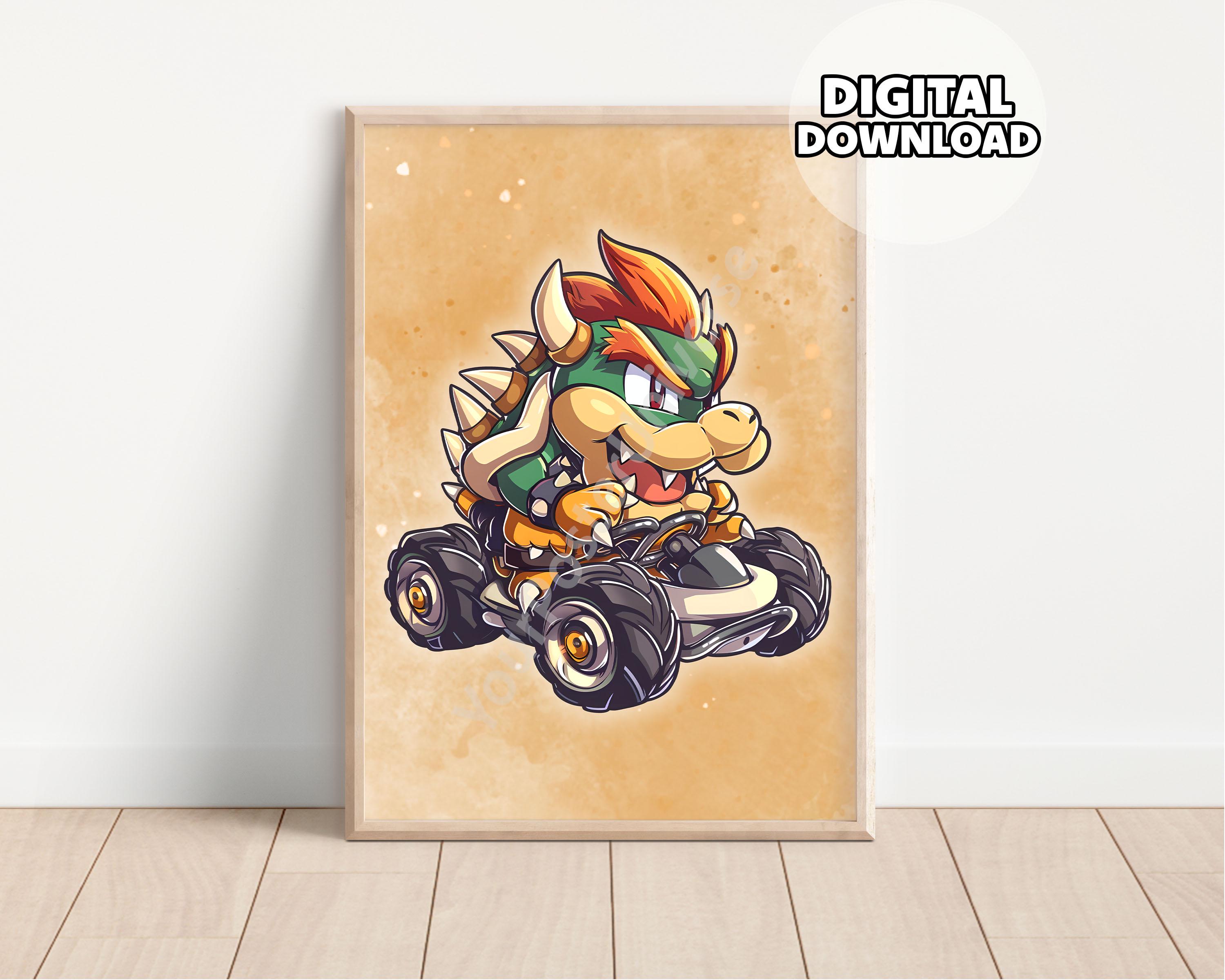 Full Watercolor Super Mario Bros Poster - Mario and Luigi, Prints for ...