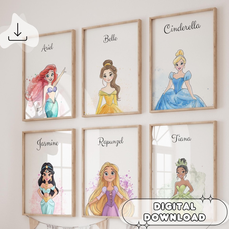 Princess Wall Art - Etsy