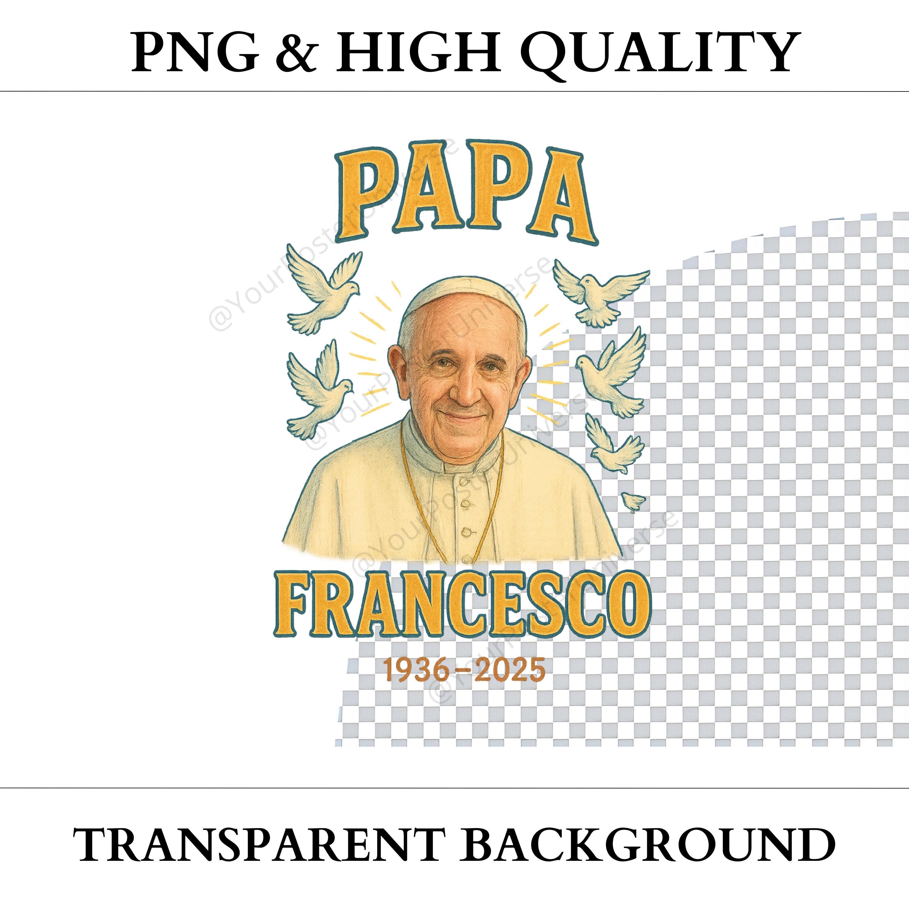 Pope Francis PNG Rest in Peace Clipart | RIP Digital Art 1936–2025 ...
