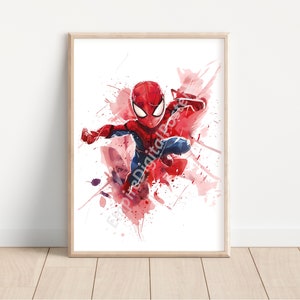 Set of 3 Popular Superheroes Posters - Prints for Kids, Digital ...