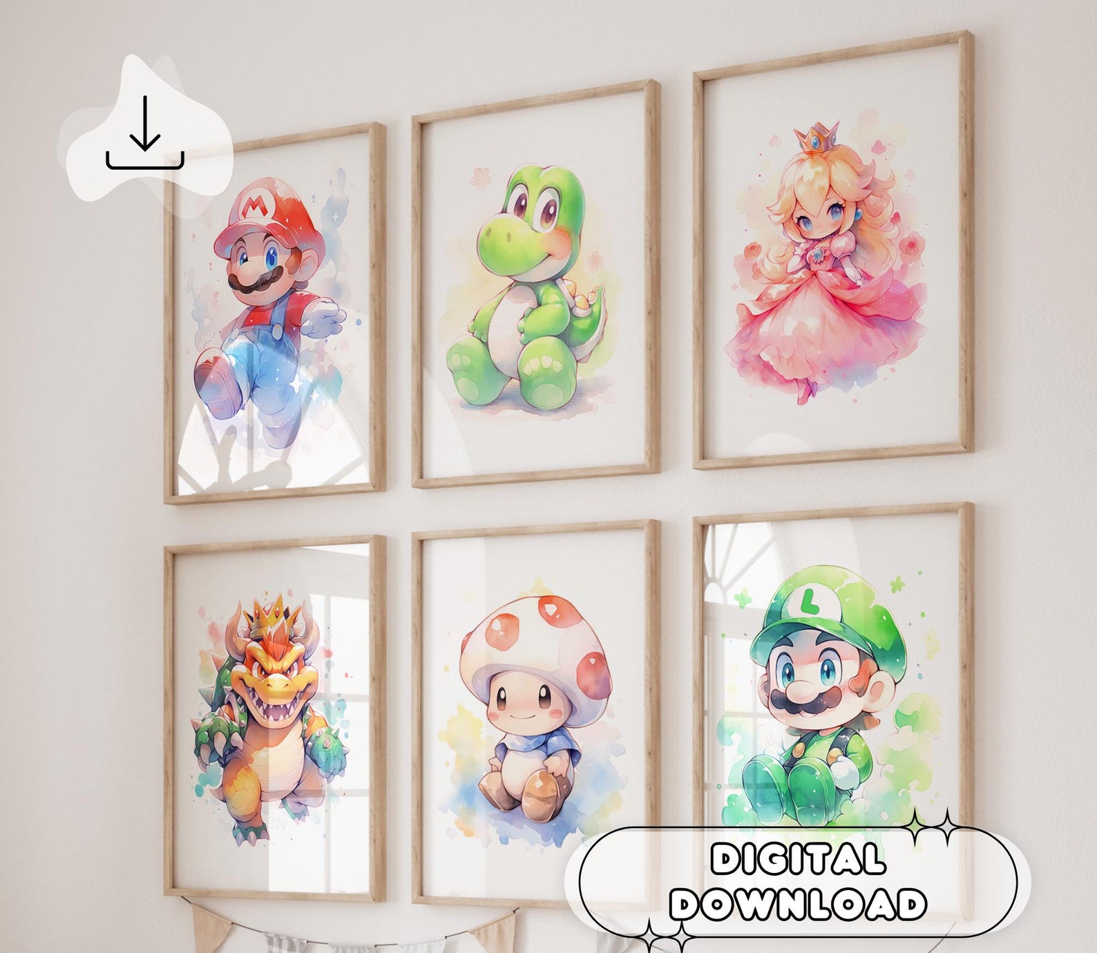 Printable Super Mario Posters - Prints for Kids, Digital Download ...