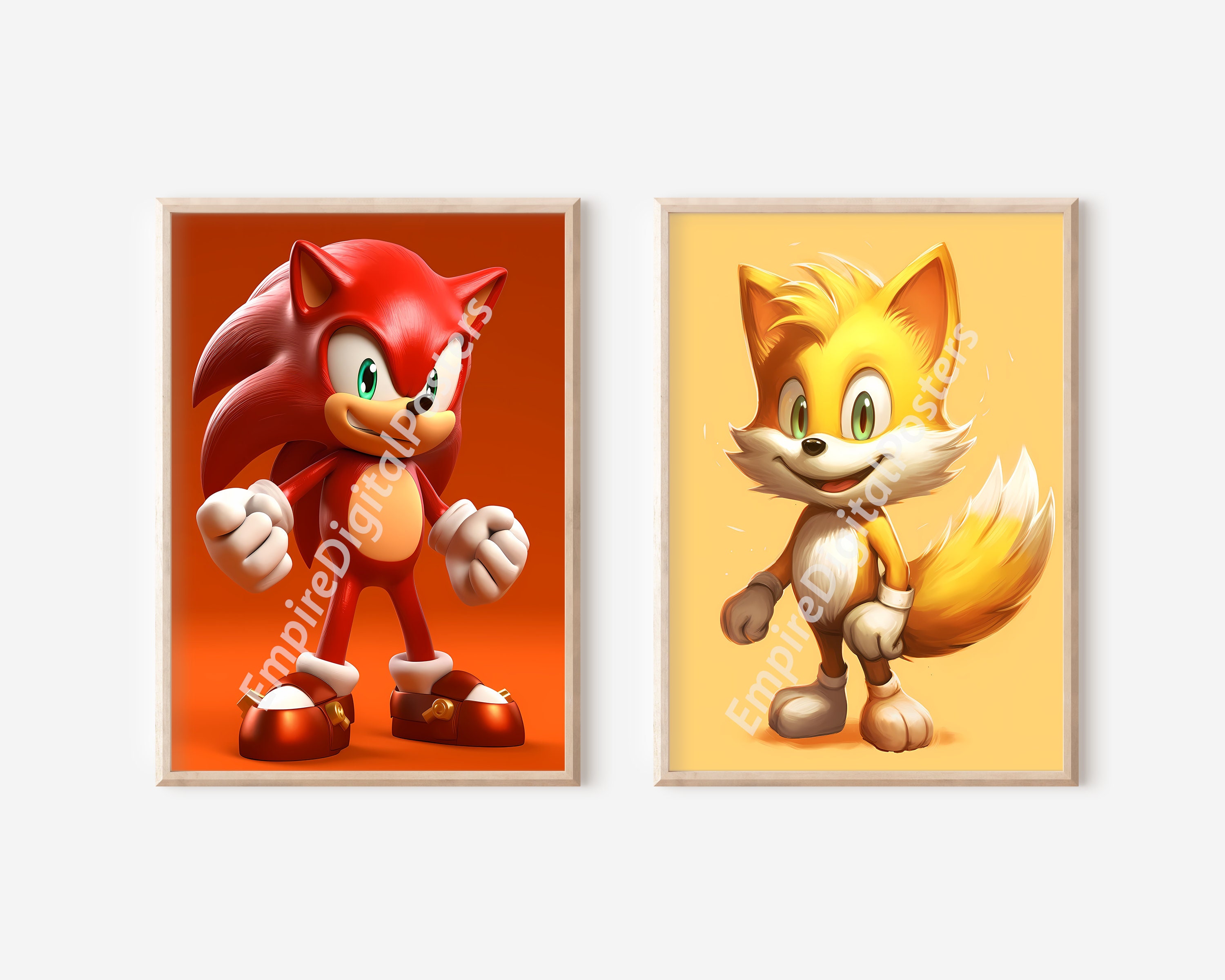 6 Sonic the Hedgehog Posters - Cartoon Clipart - Nursery Decor, Baby ...