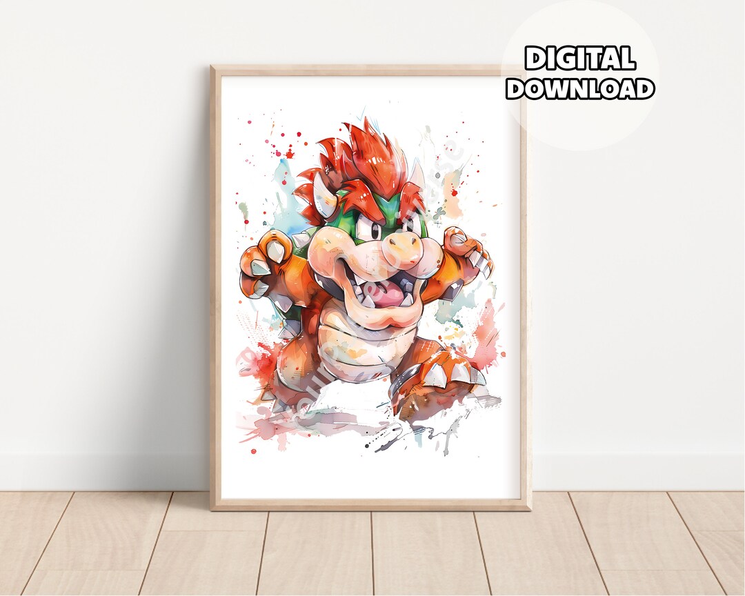 Super Mario Bros Prints - Mario and Luigi Poster, Nursery Decor ...