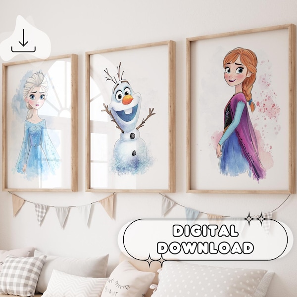 Elsa Princess Artwork - Etsy UK