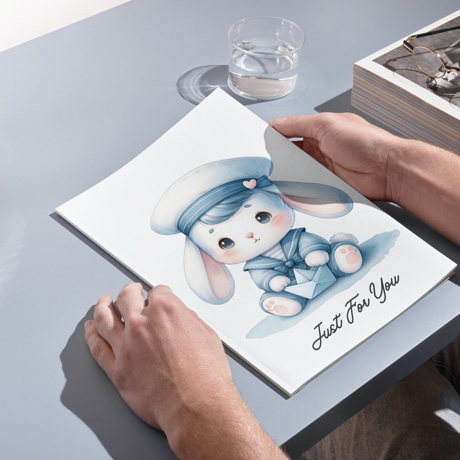 Sailor Rabbit Clipart Collection - Adorable Watercolor Bunny PNG ...