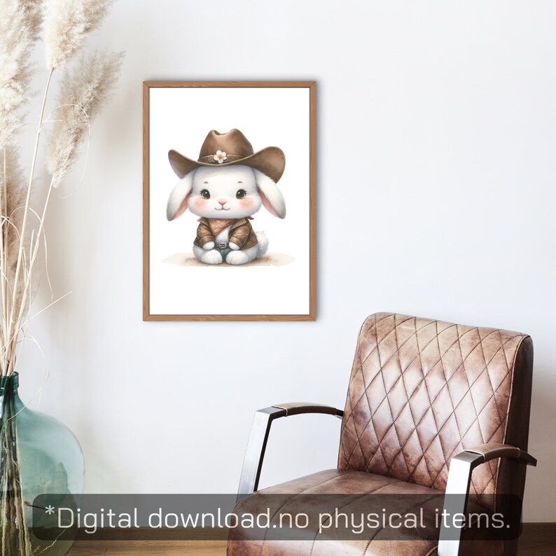 Western Rabbit & Cowboy Clipart Collection | Rustic Easter Bunny Pngs ...