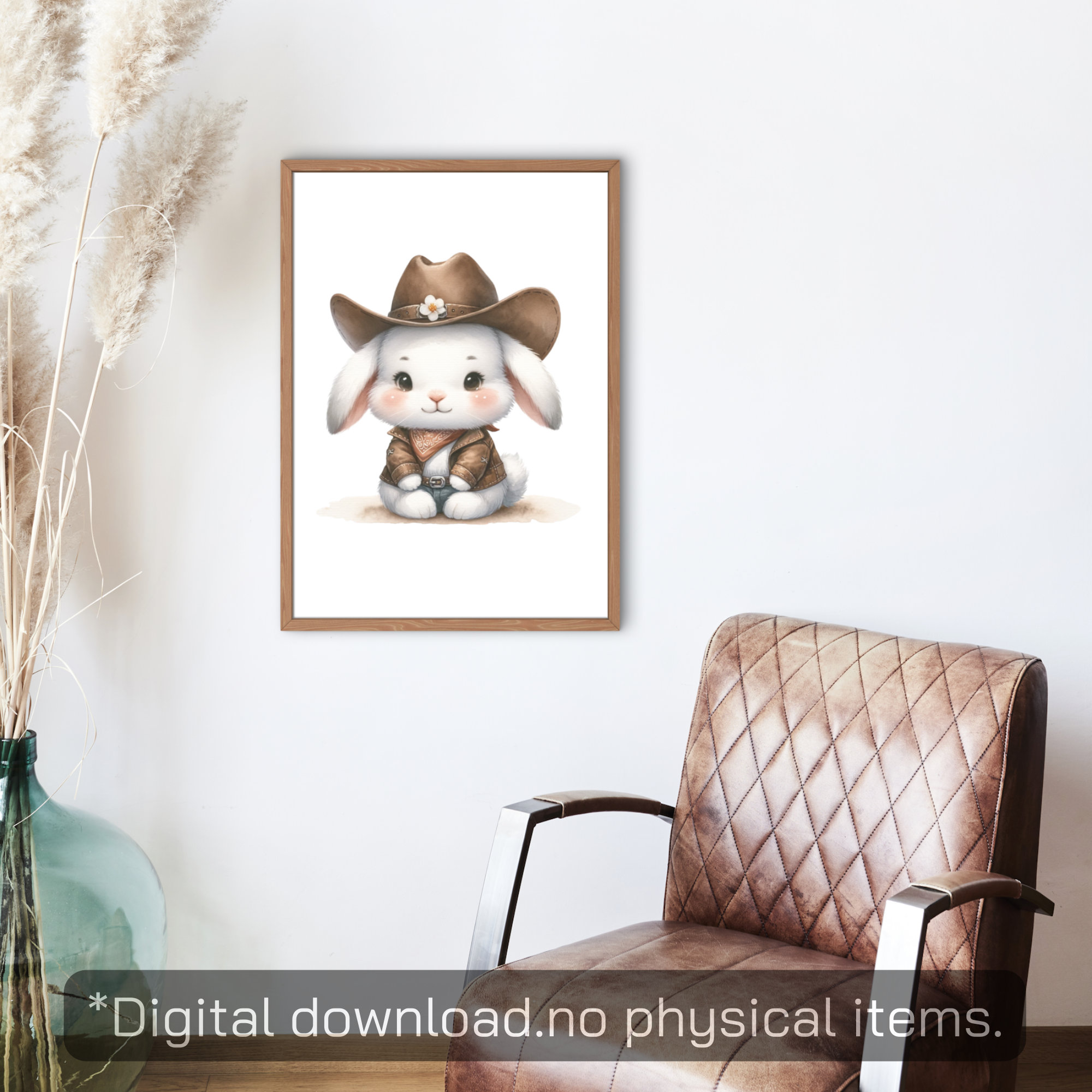 Western Rabbit & Cowboy Clipart Collection | Rustic Easter Bunny Pngs ...