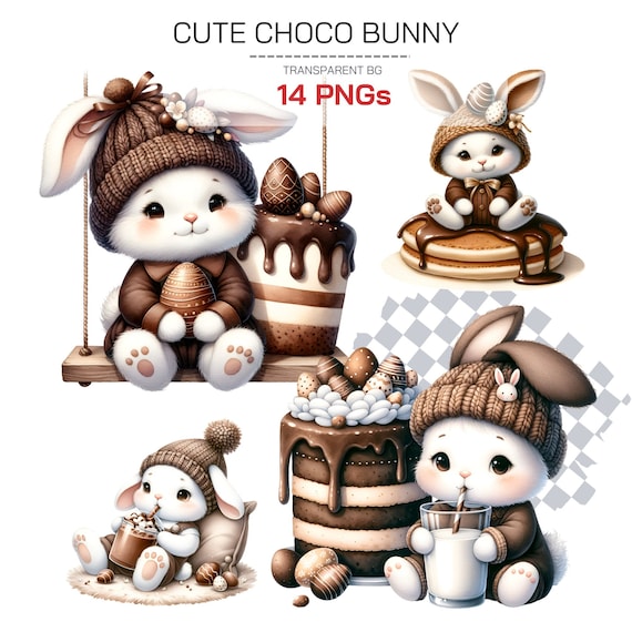 Easter Chocolate Bunny Cartoon