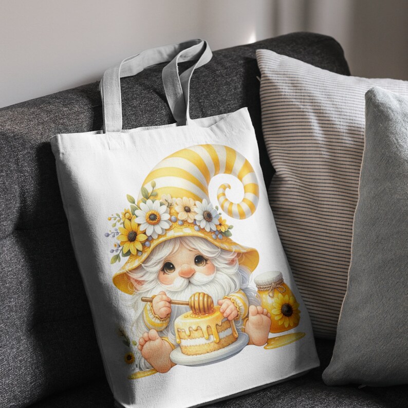 Bumble Bee Gnome Clipart Collection Cute Gardening Gnomes PNG Spring ...