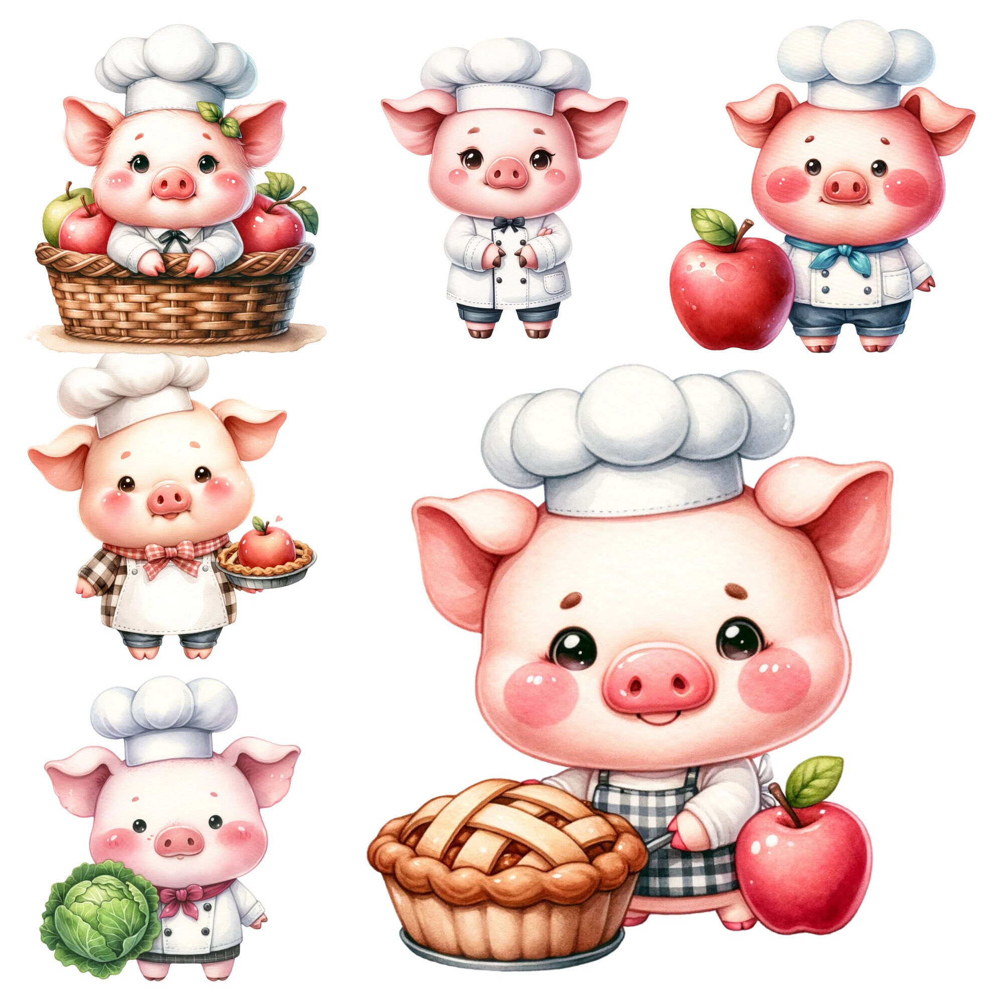 Pig Chef Illustration Sublimation - Perfect Gift for Father, DIY ...