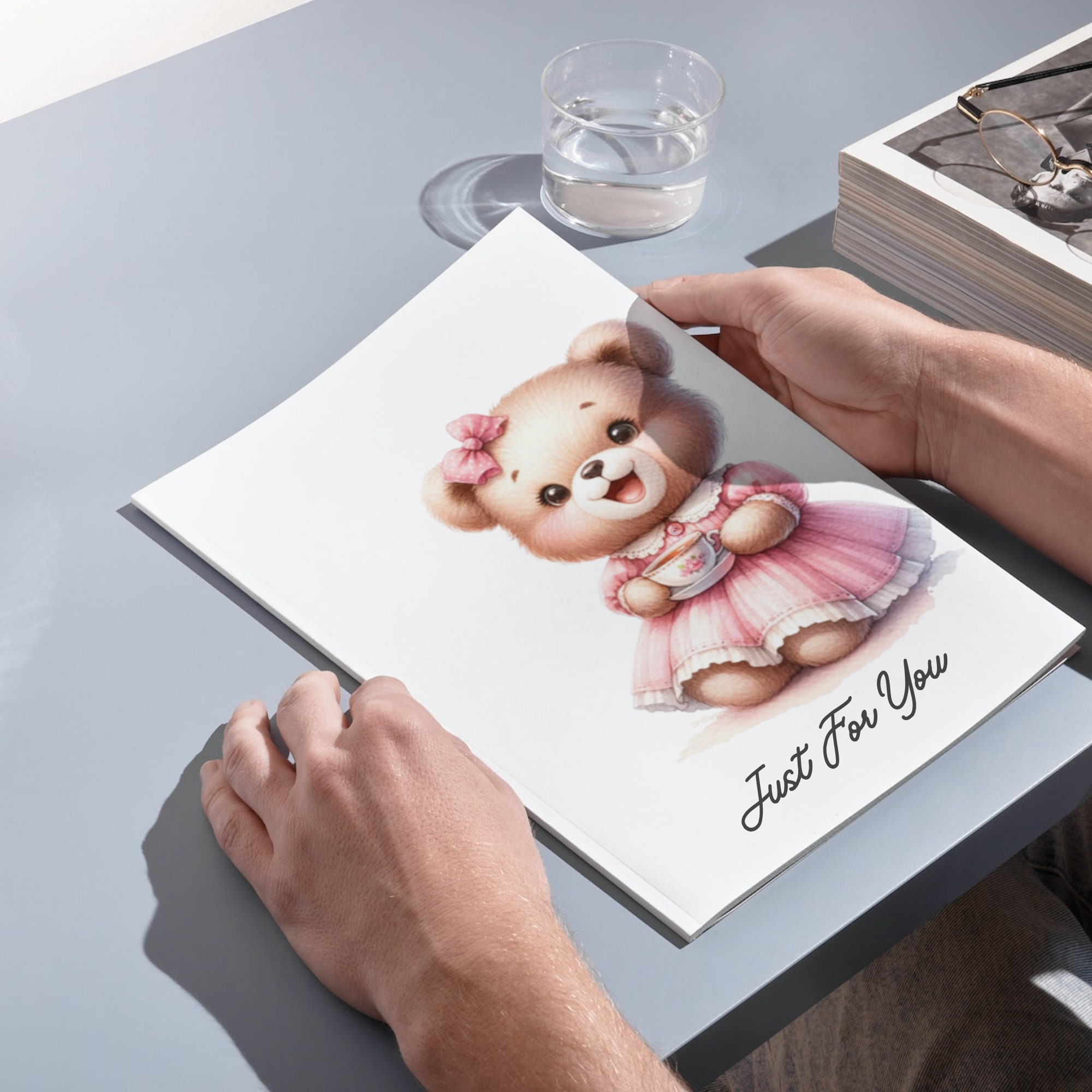 Welcome Baby Teddy Bear Clipart Bundle Png Pink Collection - Perfect ...