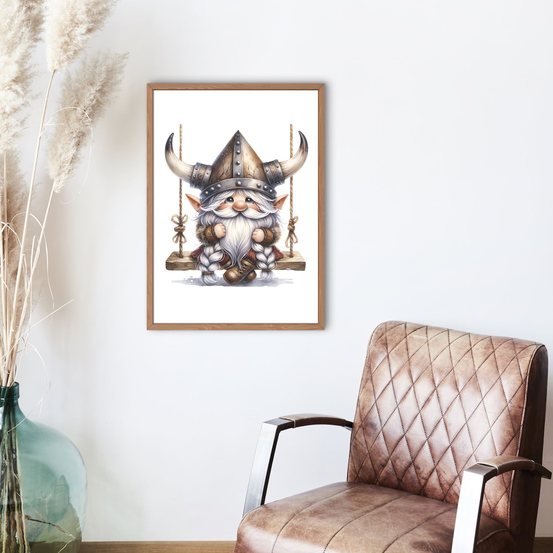 Nordic Viking Gnome Clipart Png Cute Viking Gnome Clipart in Watercolor ...