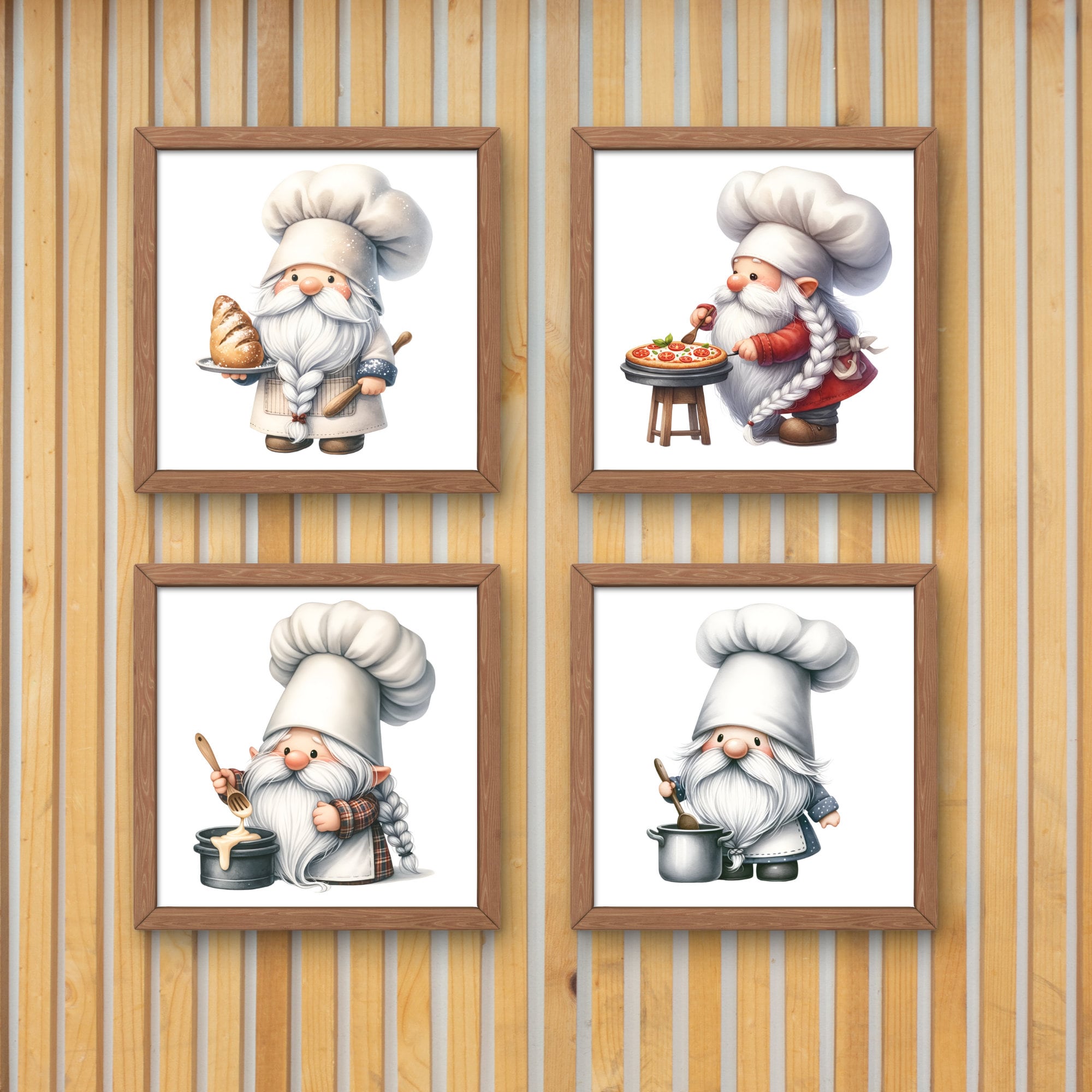 Chef Gnome Clipart -baker Gnome Png Cake Chef Clipart PNG Baked With ...