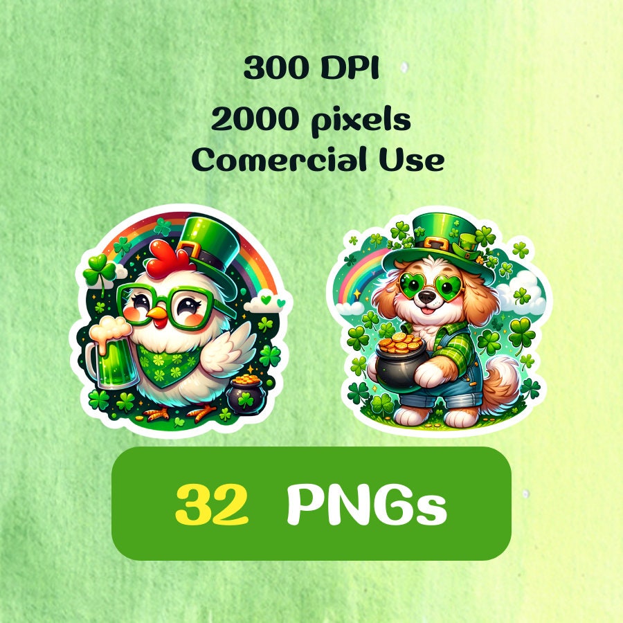 Happy Farm Spring Gnome Clipart Graphic Bundle,st Patrick Day Gnome ...