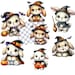 Halloween Bunny Clipart Collection | Cute Witch Rabbit in Nursery Decor ...