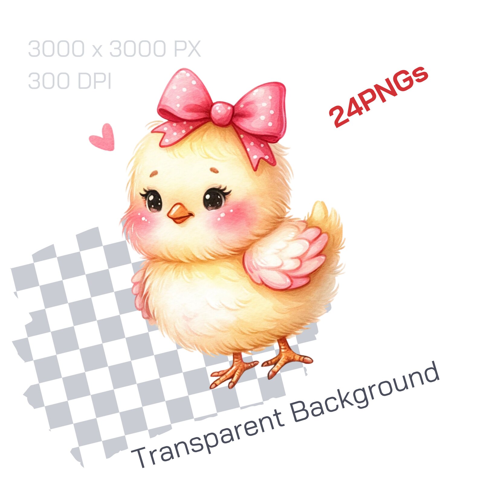 Pink Farm Clipart and Watercolor Animals Bundle Png Collection ...