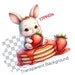 Strawberry Bunny Clipart Collection - Adorable Easter and Baby Shower ...