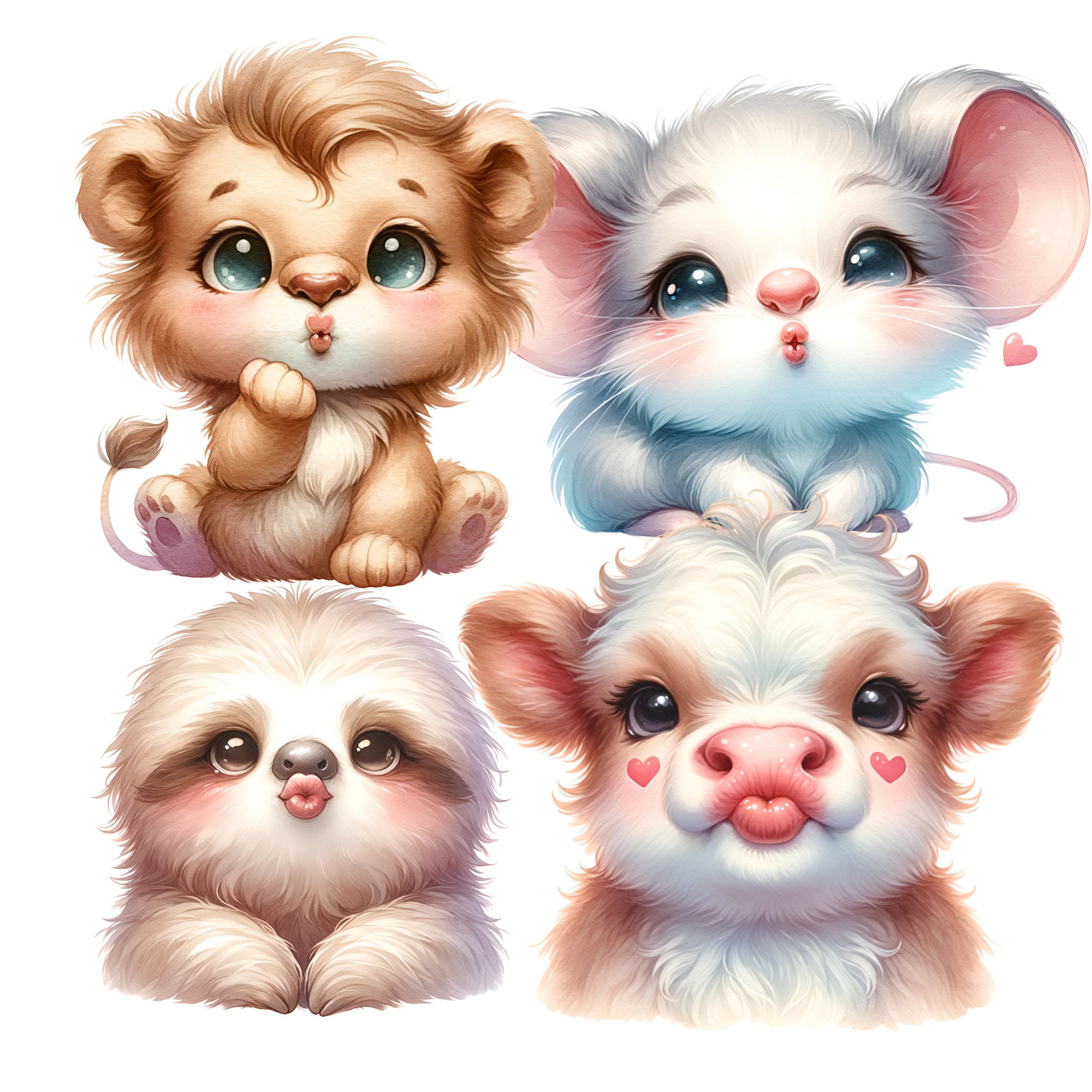 Cuteness Animals Babyshower Cute Safari Woodland Animals Bundle ...