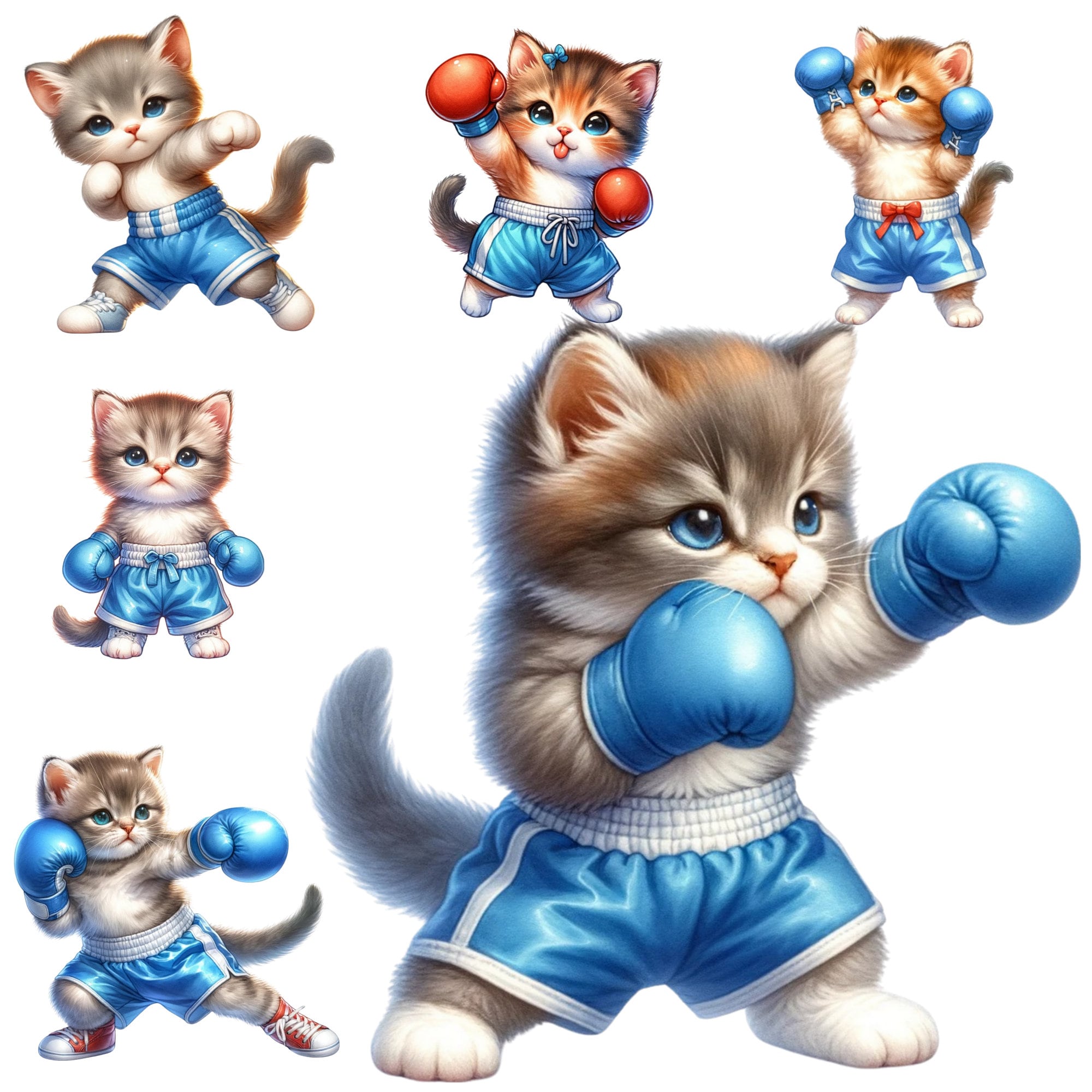 Boxing Cat Clipart - Baby Boxing Gifts Perfect for Her, Mom and Dad ...