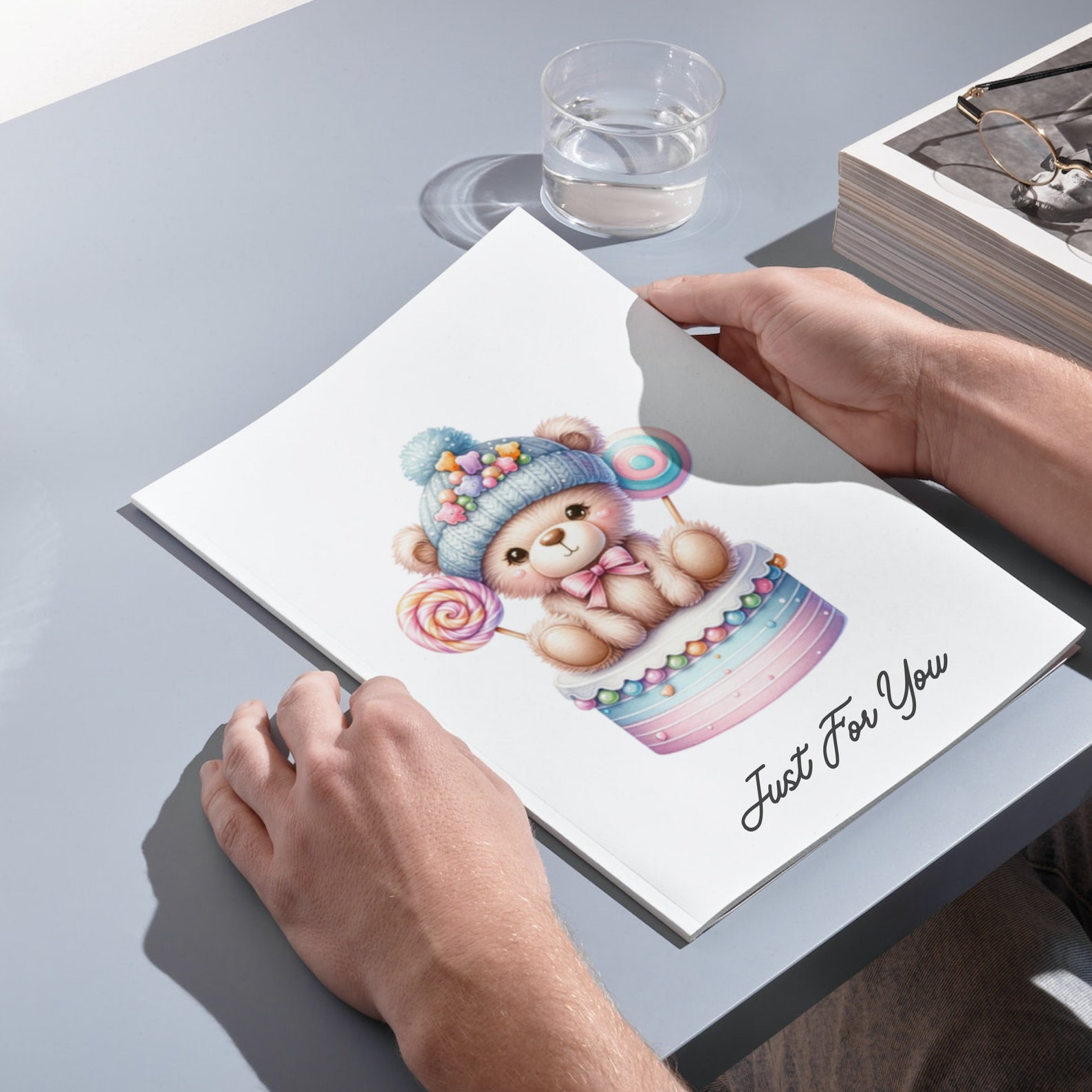 Candy Teddy Bear Clipart Bundle Adorable Art for Baby Showers ...