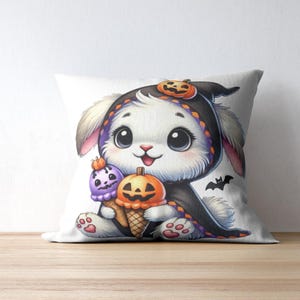Halloween Bunny Clipart Collection | Cute Witch Rabbit in Nursery Decor ...