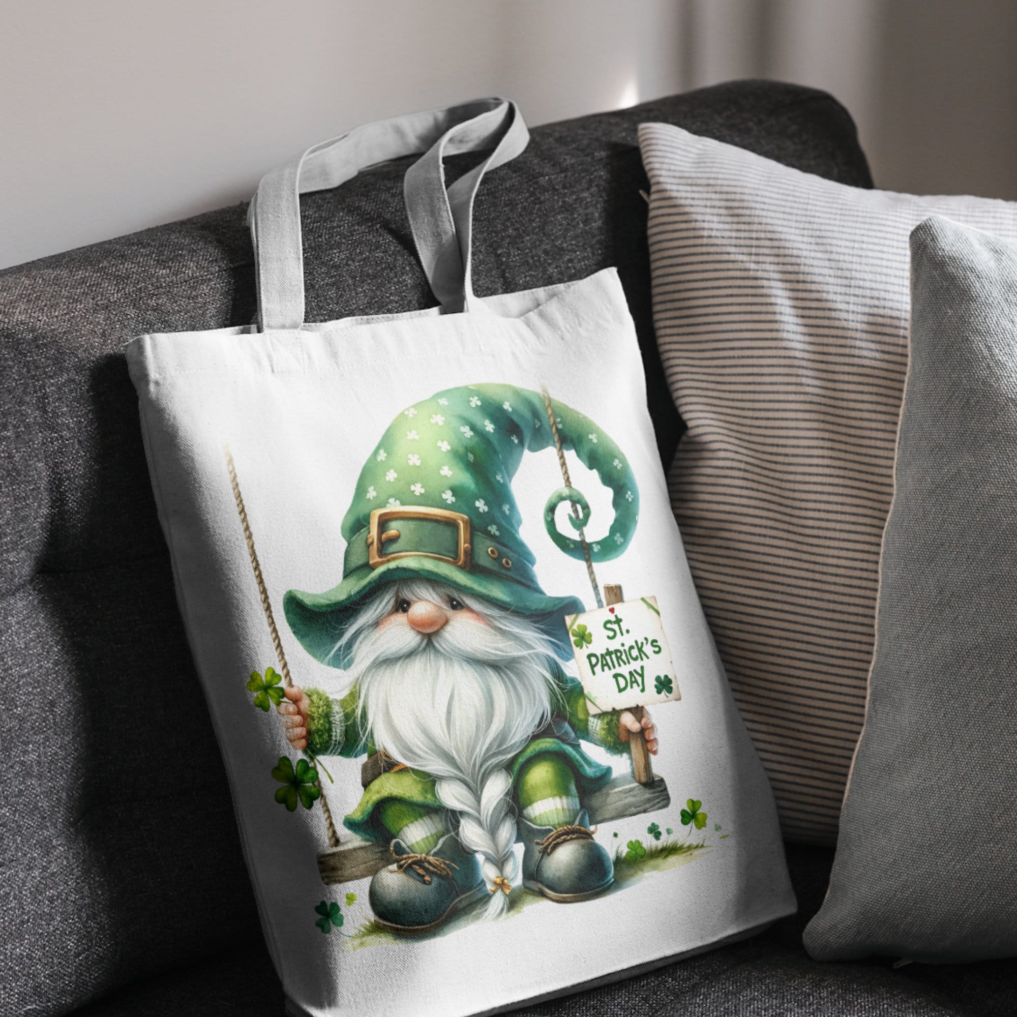 St. Patrick's Day Gnomes Clipart - Watercolor Gnome PNG, Irish Clover ...