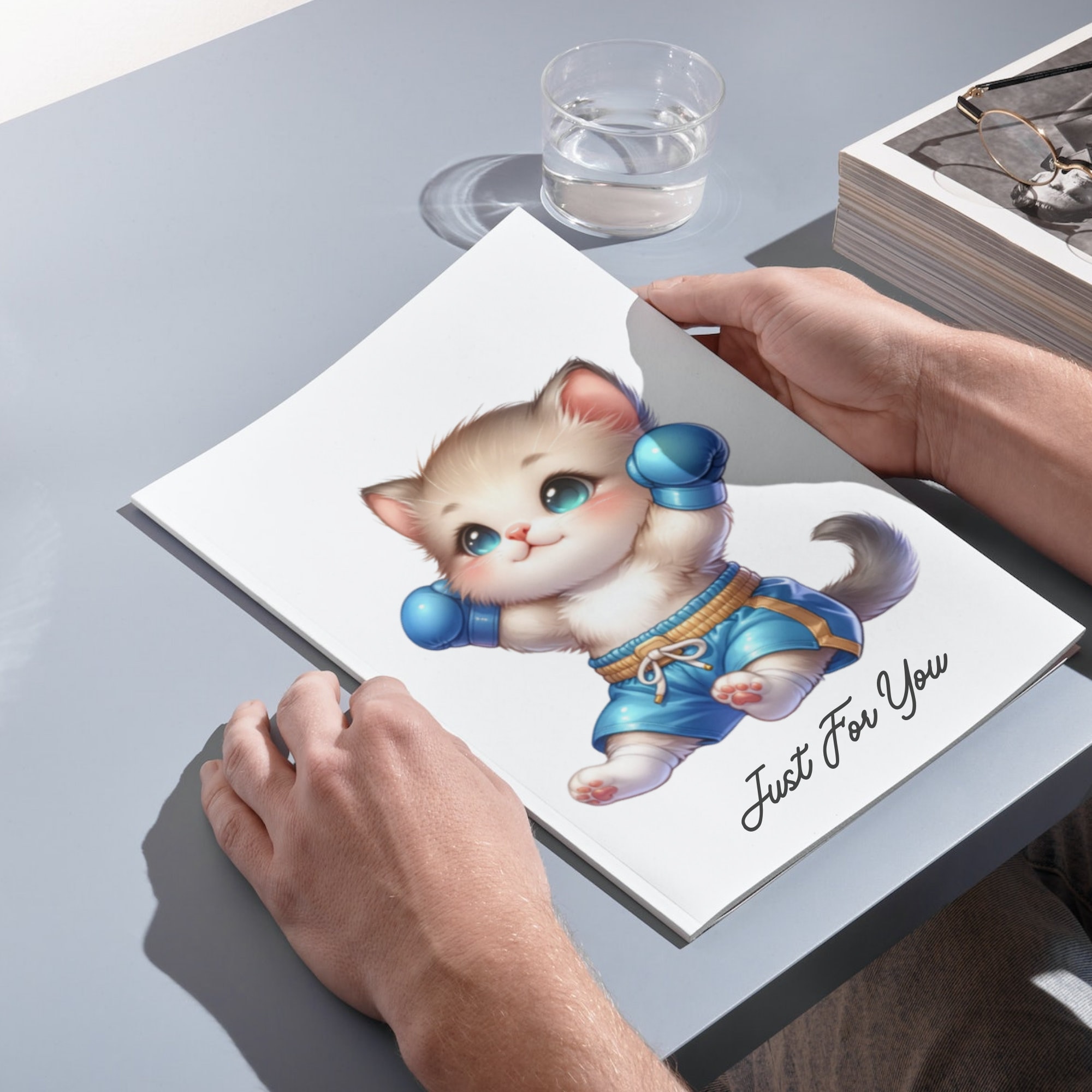 Boxing Cat Clipart - Baby Boxing Gifts Perfect for Her, Mom and Dad ...