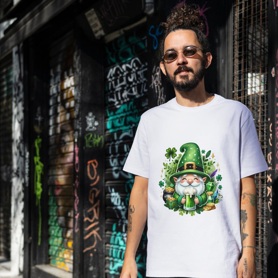 St. Patrick's Day Irish Gnome Clipart Png-spring Gnome Clipart Bundle ...