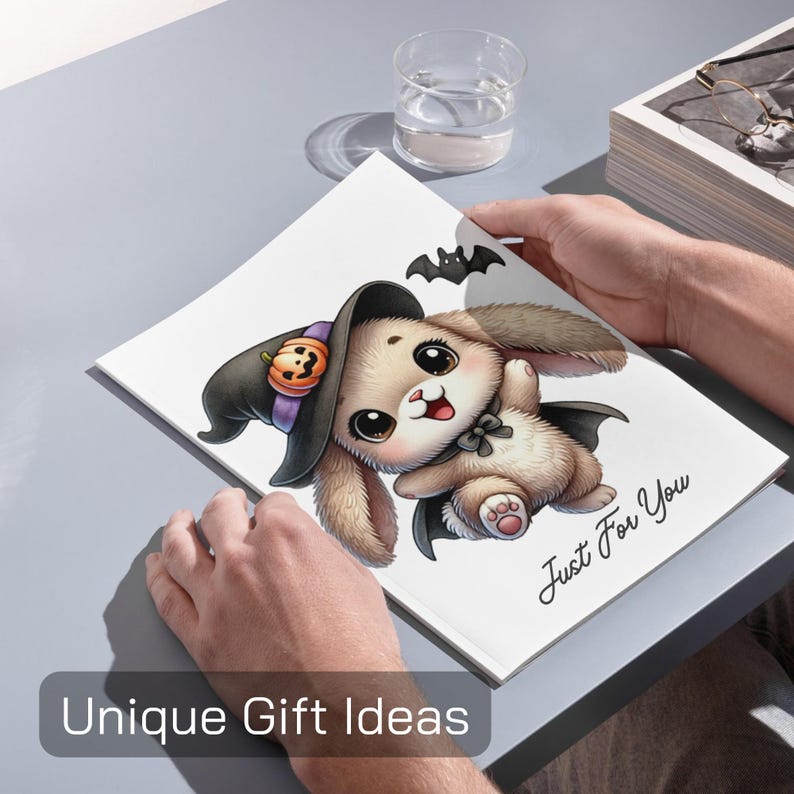 Halloween Bunny Clipart Collection | Cute Witch Rabbit in Nursery Decor ...