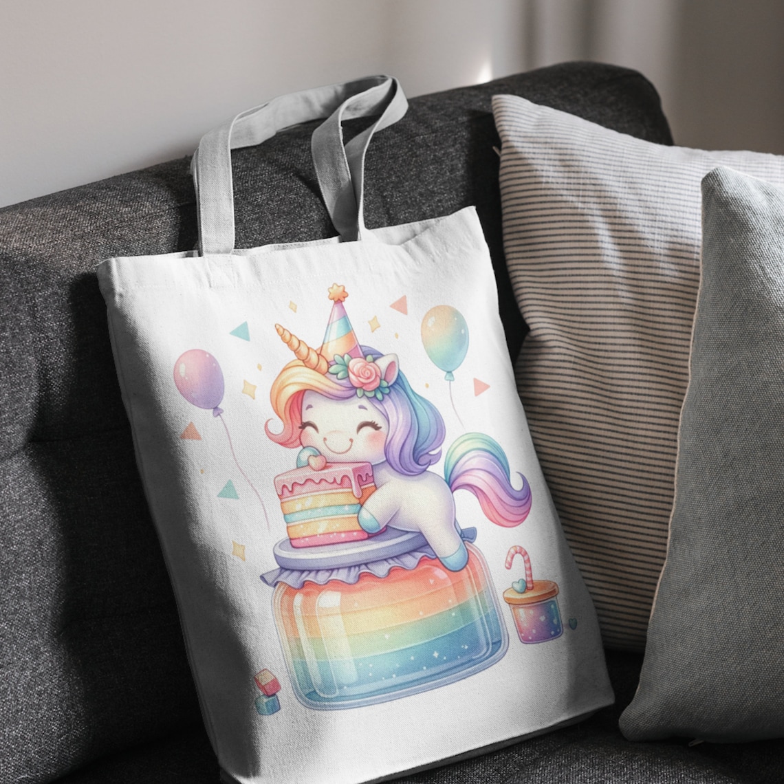 Cute Unicorn PNG Clipart Bundle for Birthday Party Rainbow Baby Unicorn ...