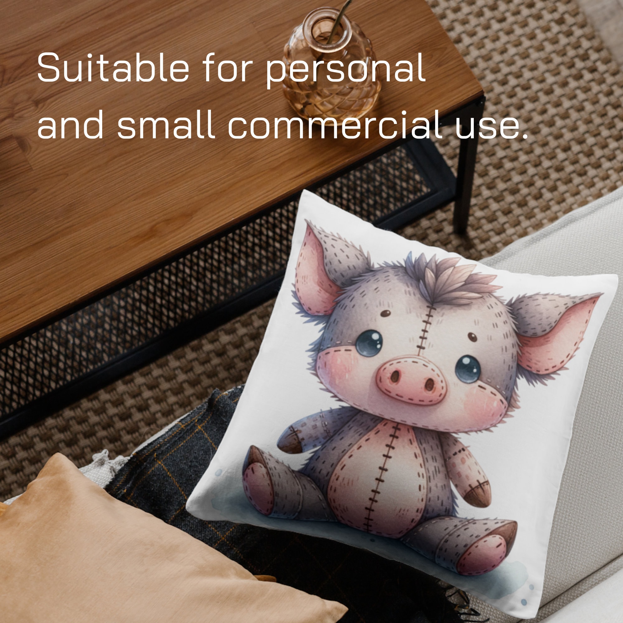 Cute Baby Stuffed Safari Animal Clipart Bundle Set Perfect for Nursery ...