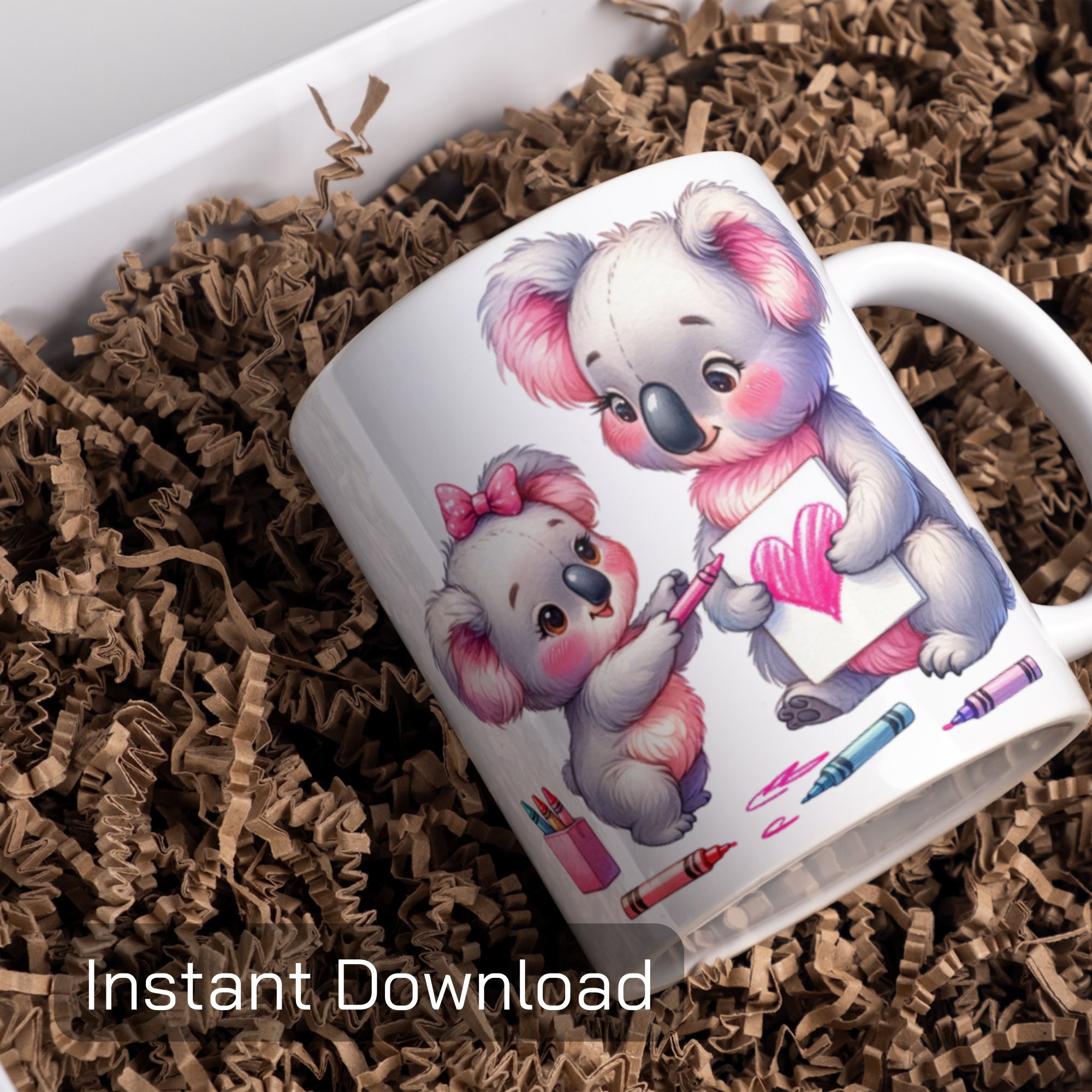 Cozy Koala Decor Clipart Collection | Watercolor Koala Art for Nursery ...