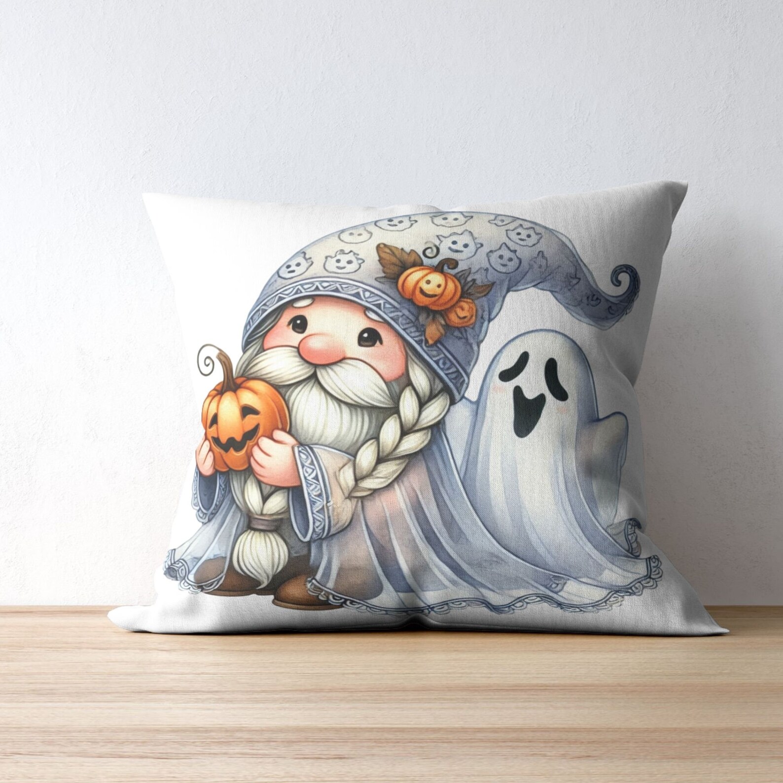 Ghost Gnome Halloween Clipart Collection | Cute and Spooky Watercolor ...