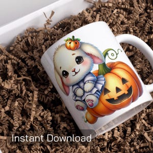 Halloween Bunny Clipart Collection | Cute Witch Rabbit in Nursery Decor ...