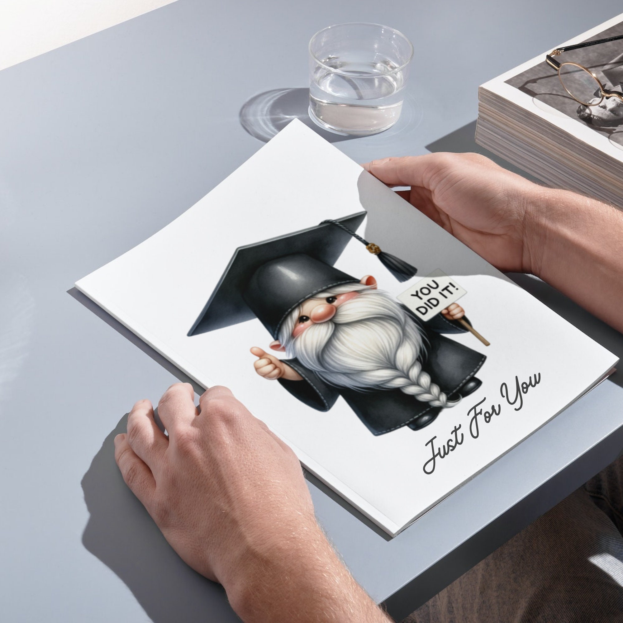 Graduation Gnome Clipart PNG Bundle Set Perfect for Celebrating ...