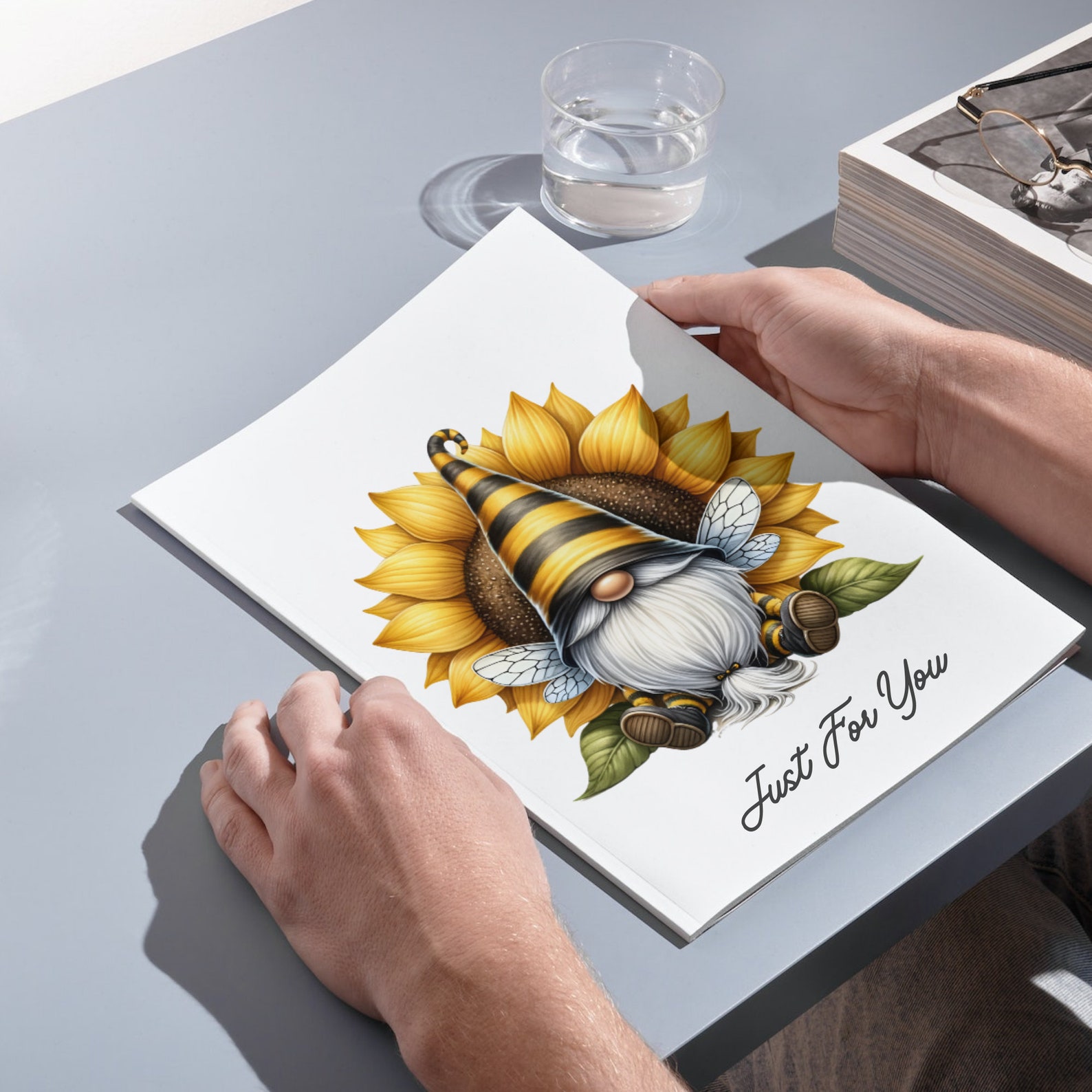 Bumble Bee Gnome Clipart Cute Gardening Gnomes PNG, Spring Honey Bee ...