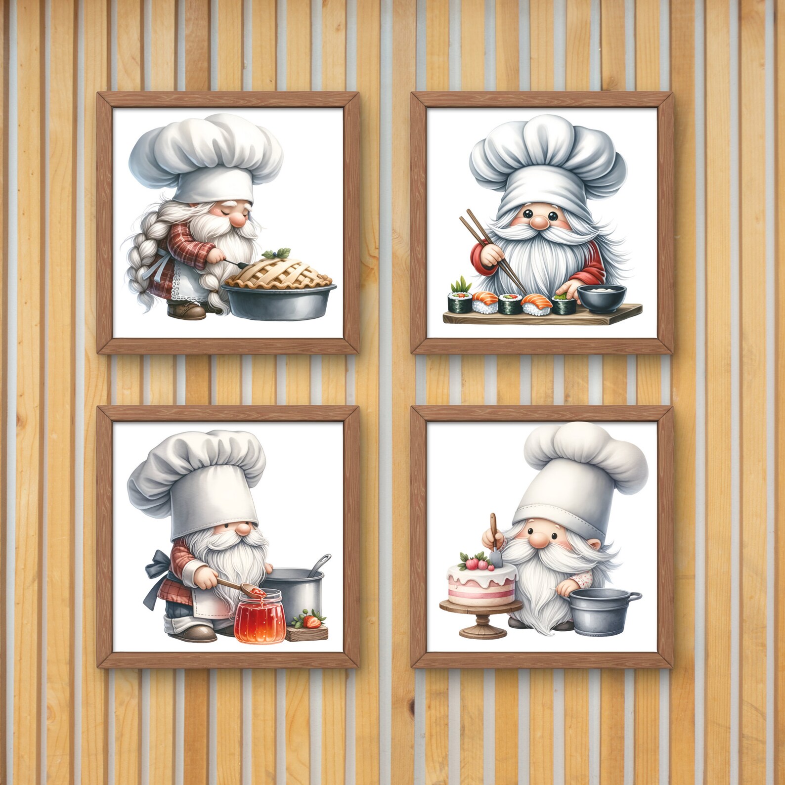 Chef Gnome Clipart -baker Gnome Png Cake Chef Clipart PNG Baked With ...