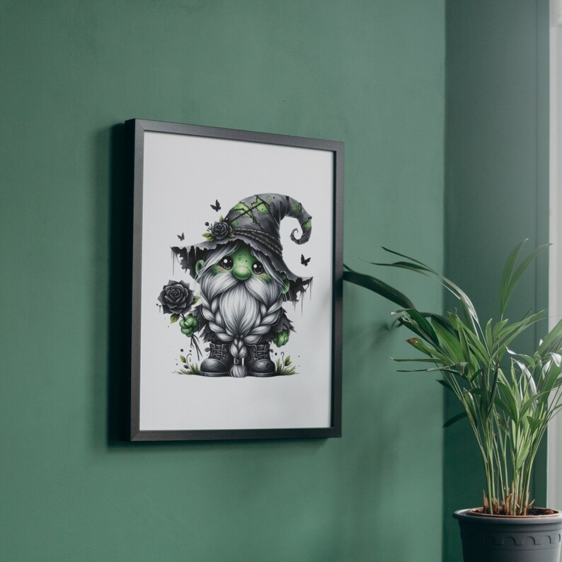 Spooky Halloween Zombie Gnome Clipart Collection - Perfect for Horror ...