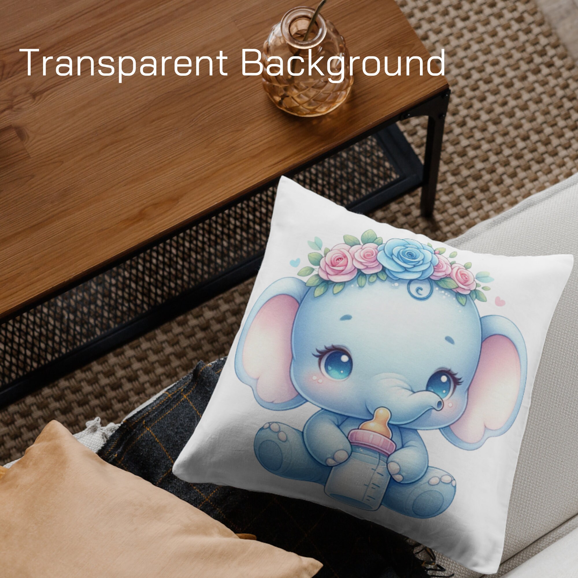 Baby Elephant Png Animals Clipart Cute Elephant Safari Nursery Decor ...