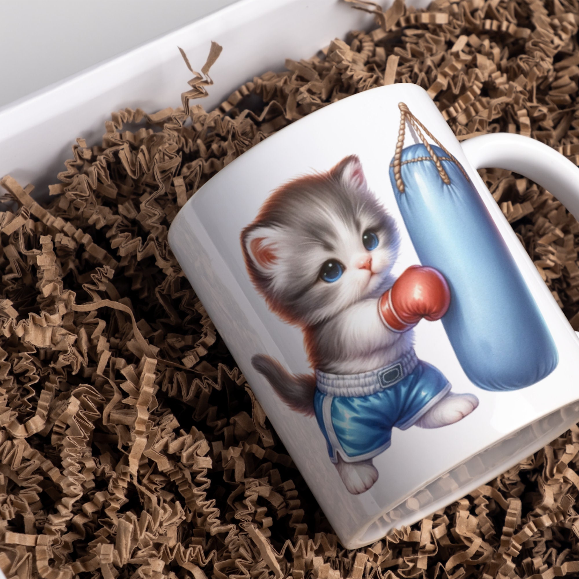 Boxing Cat Clipart - Baby Boxing Gifts Perfect for Her, Mom and Dad ...