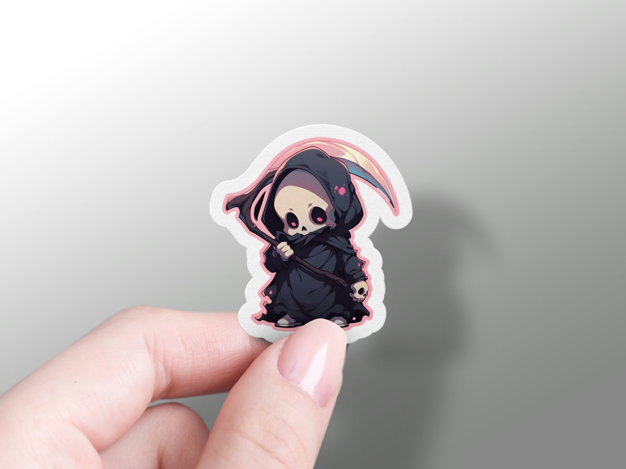 Grim Reaper Sticker Kawaii Sticker Sheet Stoner Stickers Gothic Sticker ...