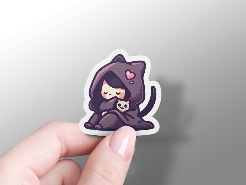 Cute Grim Reaper Sticker Sheet 4 Pack Kawaii, Whimsical, and Emo ...