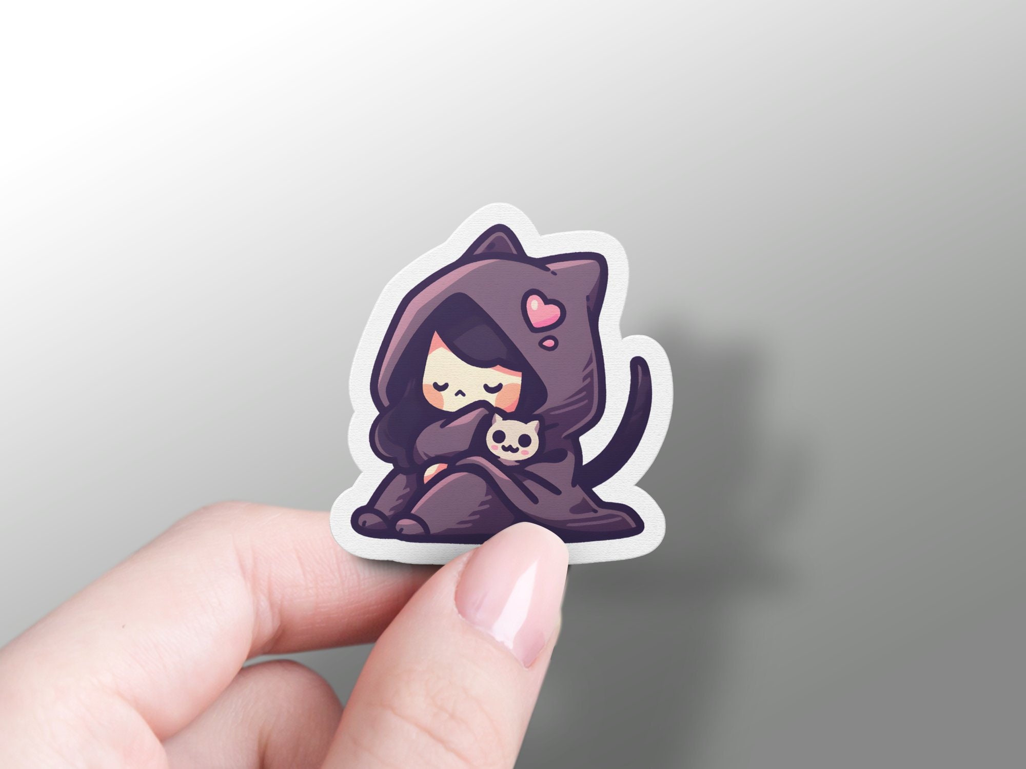 Cute Grim Reaper Sticker Sheet 4 Pack Kawaii, Whimsical, and Emo ...