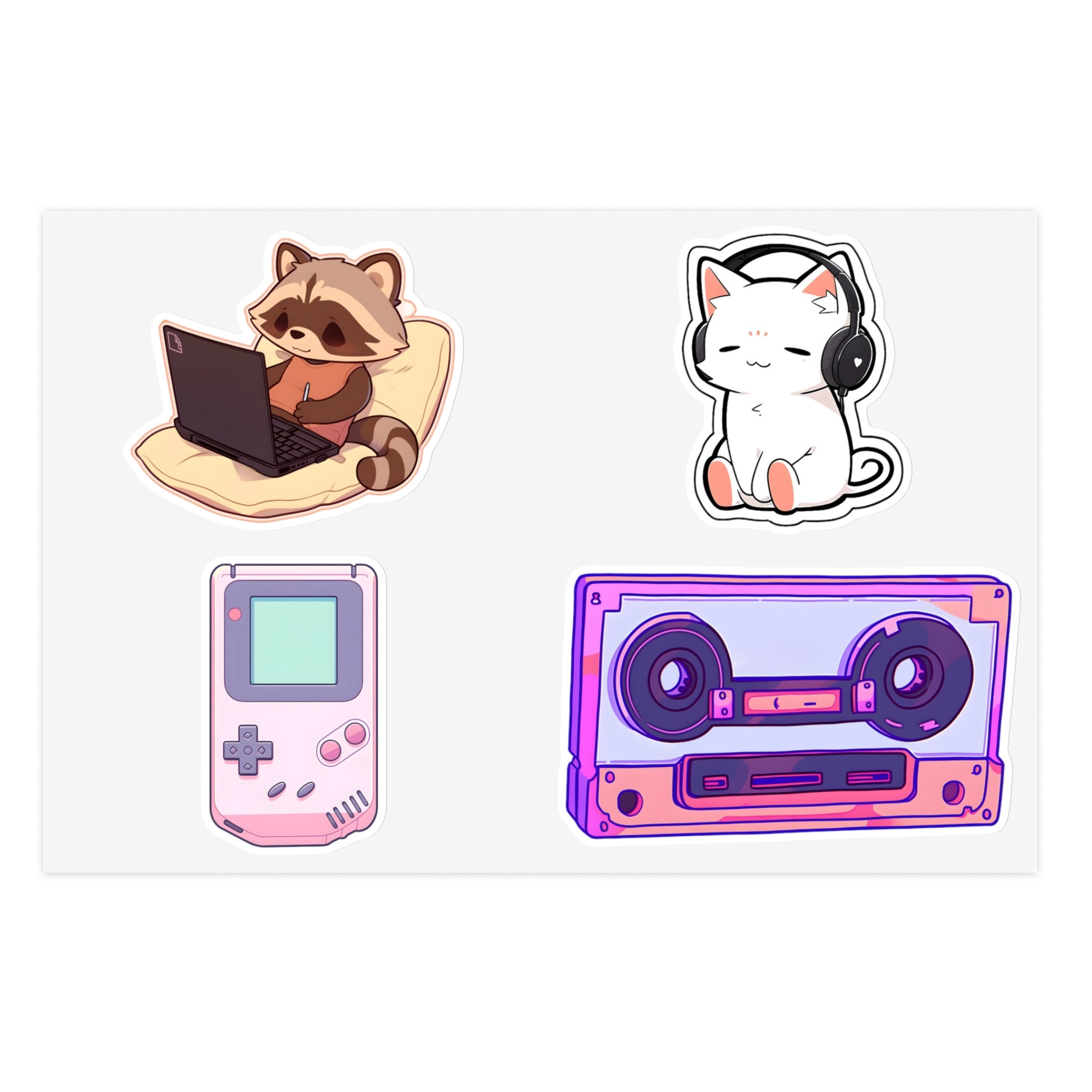 Lofi Stickers Stoner Stickers Lofi Sticker Sheet Anime Sticker Bundle ...