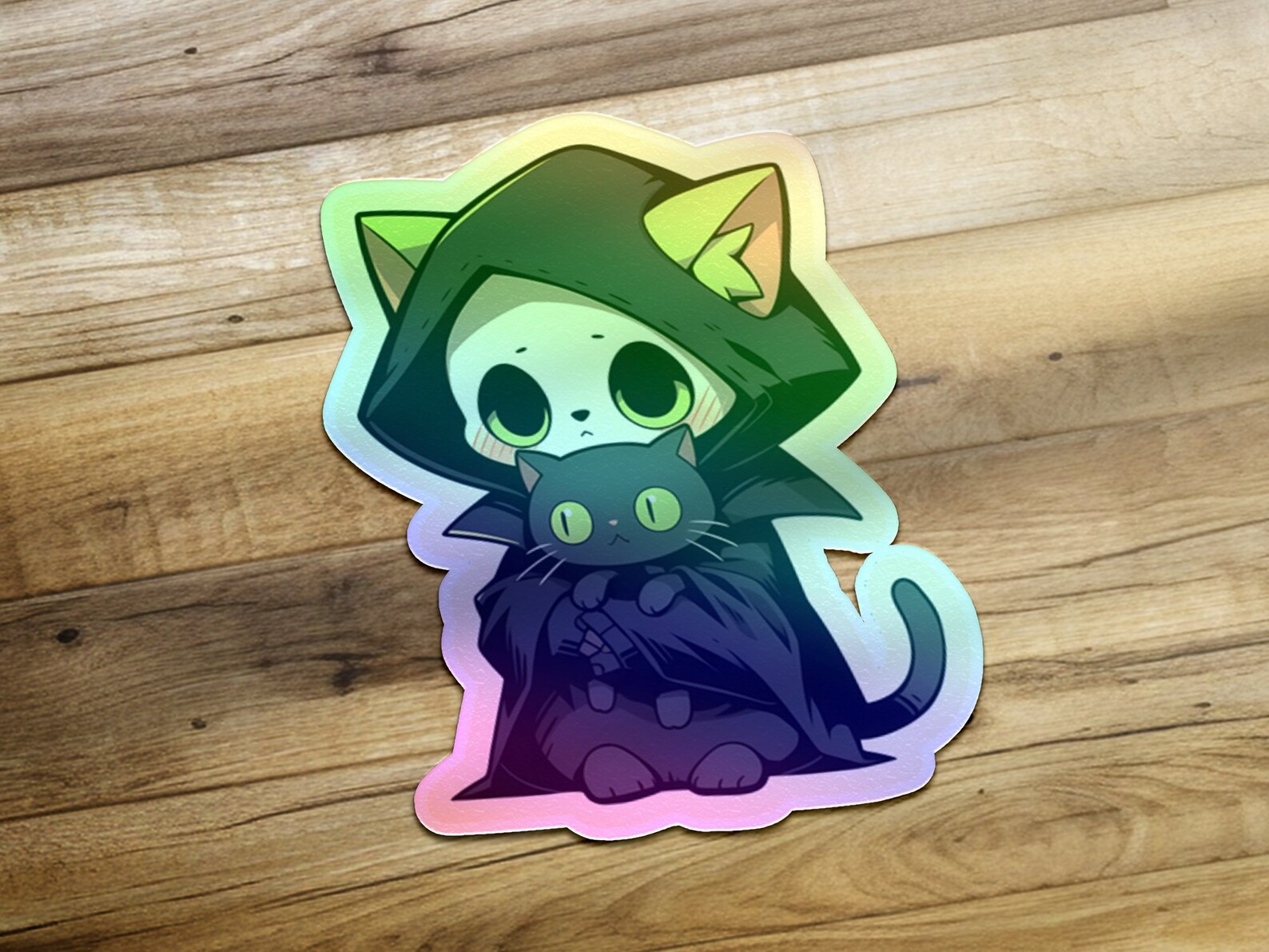 Grim Reaper and Cat Kawaii Stickersheet: Delightfully Charming - Etsy