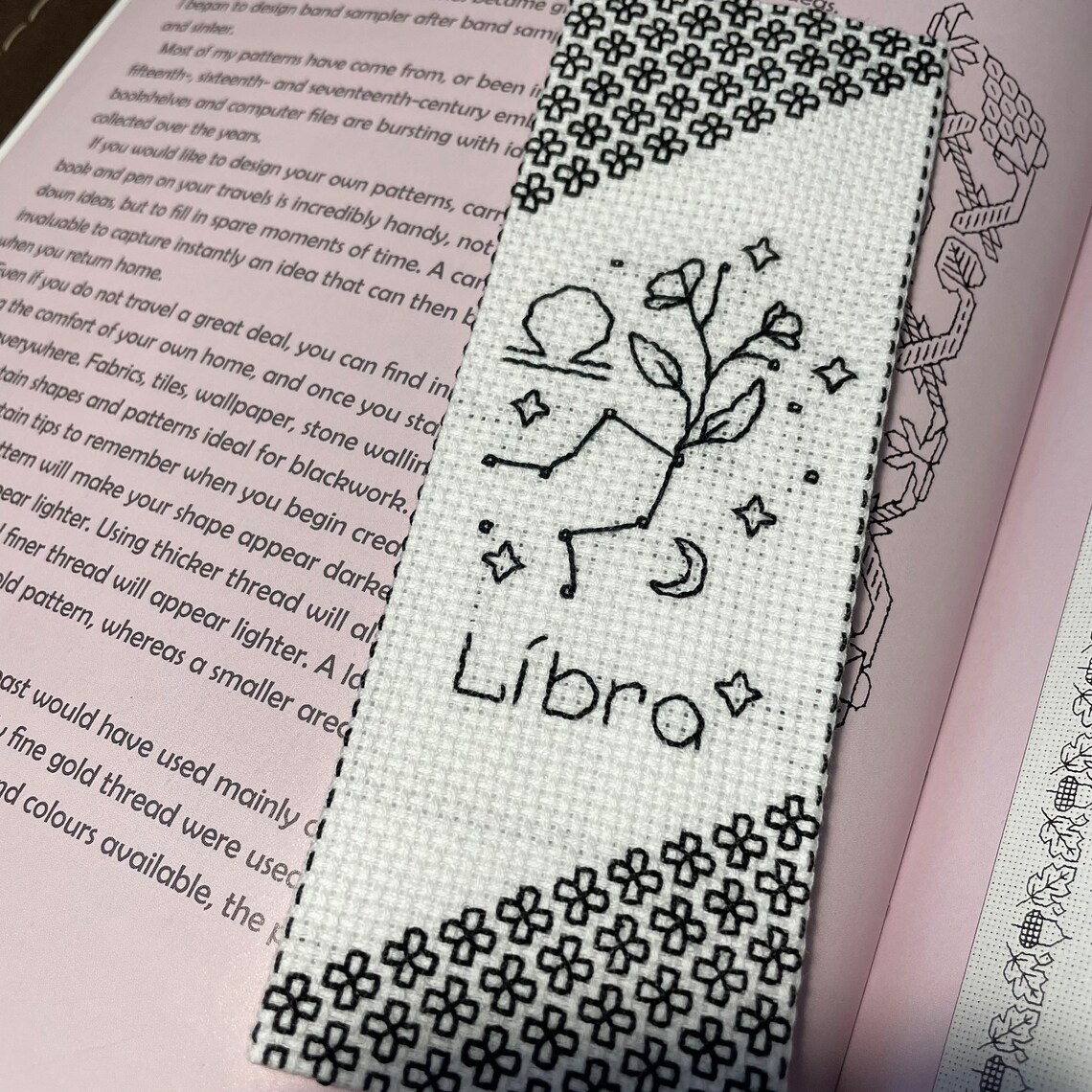 Zodiac Blackwork Bookmark Patterns: Geometric Cross Stitch (PDF Pattern ...