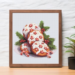 Christmas Cookies Cross Stitch Pattern: Holiday Food Embroidery (PDF ...