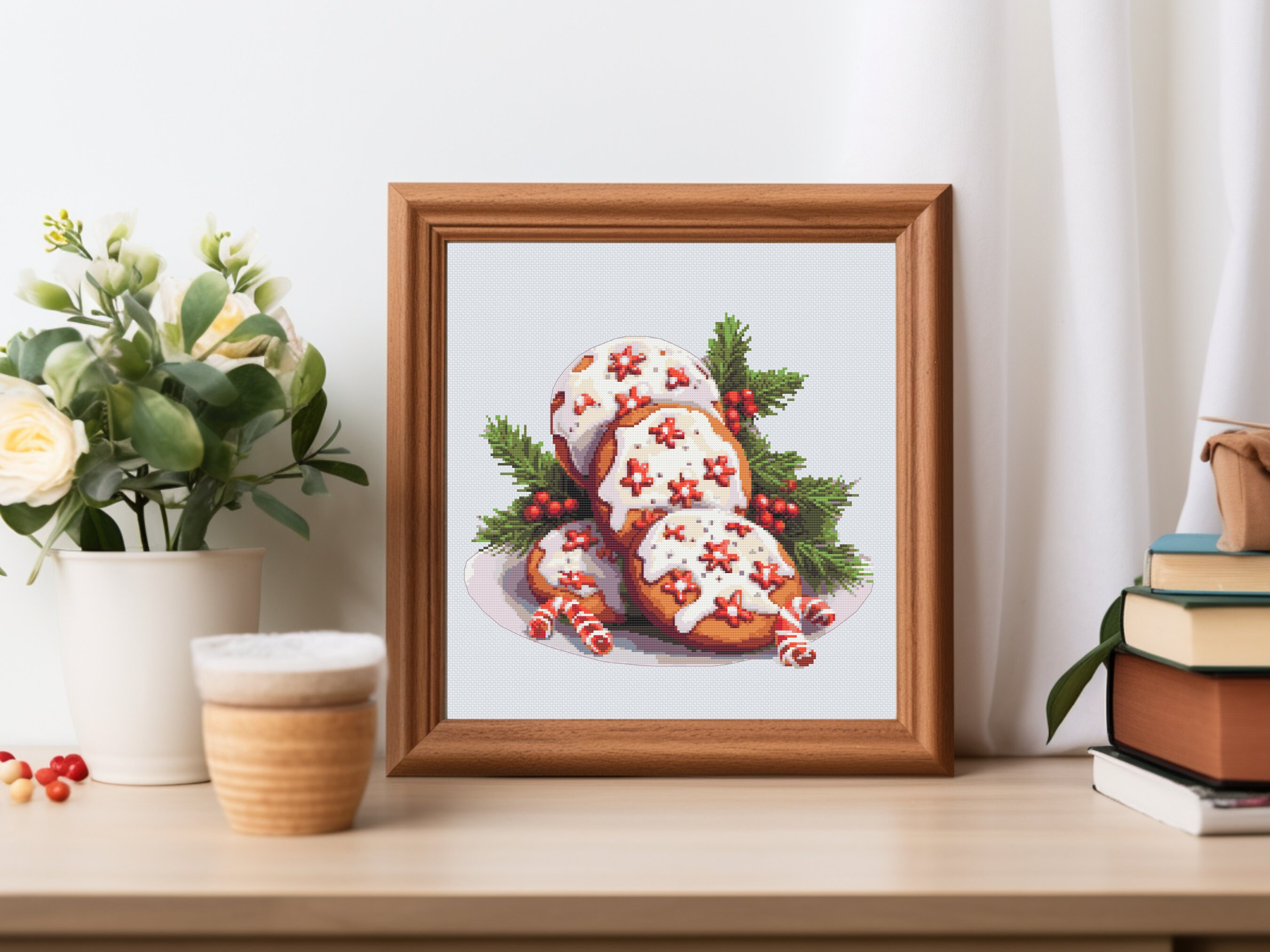 Christmas Cookies Cross Stitch Pattern: Holiday Food Embroidery (PDF ...